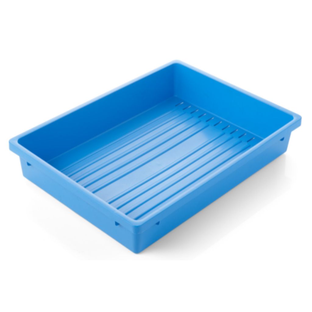 Reusable Ribbed Perforated Base Instrument Tray 424x305x75mm – Health ...