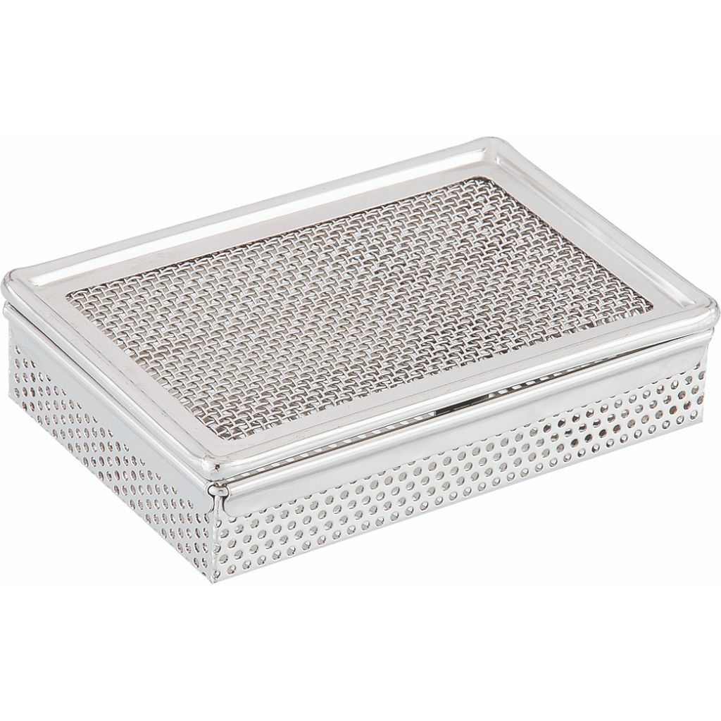 Stainless Steel Mesh Trinket Box With Hinged Lid – Health Edge ...